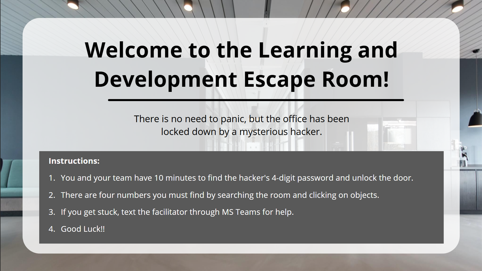 Office Escape Room | Articulate - Community