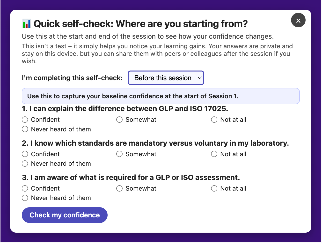 💡 Confidence Self-Check: A Reflective Benchmark Tool UPDATED 151125 ...
